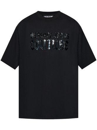 Versace Jeans Couture t-shirt à patch logo - Noir