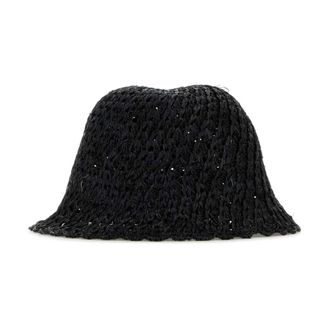 Helen Kaminski Rio Raffia Bucket Hat - - Accessories - Damen - Schwarzk - ONE SIZE