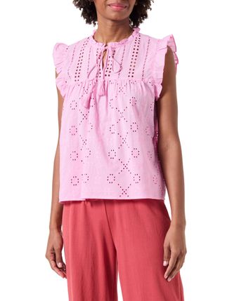 Only Onlreva Life S/L Emb Top WVN Noos