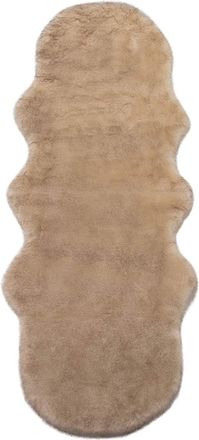 Woltu Fellteppiche Schaffell, Kunstfell Lammfellimitat Teppich flauschig, Longhair Fell Optik, Dekofell für Stühle, Couch, Sofa Wohnzimmer Schlafzimmer, Wei