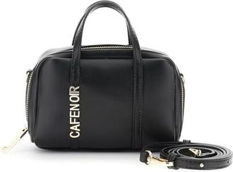 Cafènoir Minibag avec lettrage en métal, pour femme, taille unique, Noir, Taille unique
