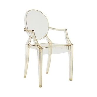 Kartell Fauteuil empilable Ghost - Jaune - Polycarbonate 2.12 - Designer Philippe Starck