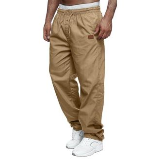 Generic Pantalon de jogging pour homme, pour la marche, lescalade, le cyclisme, lext&eacute;rieur, le salon - Pantalon cargo d&eacute;contract&eacute; avec cordon de serrage - Pan