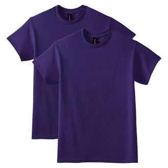 Gildan Dryblend T-Shirt, Style G8000, Multipack, Violet Lot de 2, XXL Homme