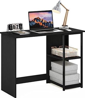 Furinno Camnus Modern Living Computertisch 101 cm, Americano/Schwarz