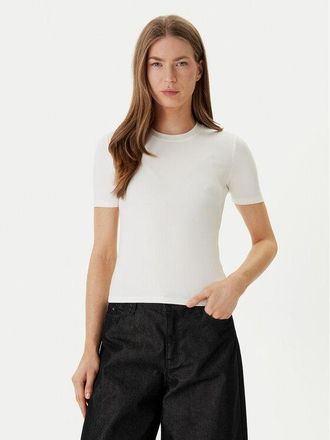 Calvin Klein T-Shirt LV044D246G &Eacute;cru Slim Fit