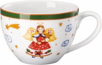 Hutschenreuther Happy Wintertime Espressotasse 100 ml mit Untertasse 12 cm Porzellan Weihnachtstisch