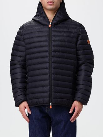 Save The Duck Kurze gesteppte Nylon-Daunenjacke von mit Kapuze und Rei&szlig;verschluss