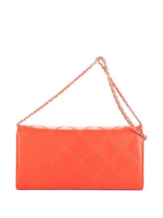 Chanel sac port&eacute; &eacute;paule Flap Ultrastiched - Orange