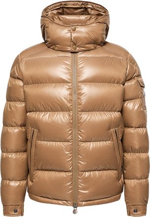 Moncler Moncler Doudoune Courte &Agrave; Capuche Maya, Homme, Beige, Taille: 0