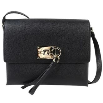 Ferragamo Pre-owned Studio Leder Schultertasche - - Pre-owned - Damen - Schwarzk - ONE SIZE