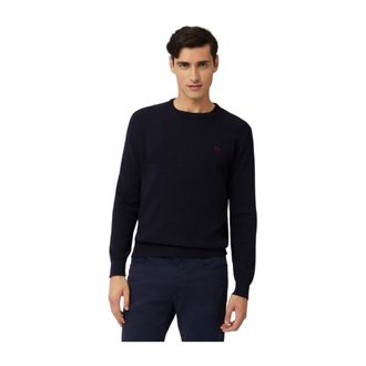 Harmont & Blaine Blauer Rundhals Wollpullover - - Knitwear - Herren - Blau - S