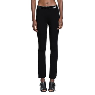 Courr&egrave;ges Vinyl And Knit Flare Pants