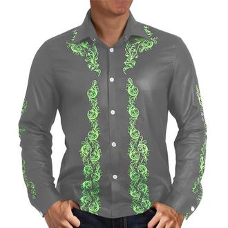 Generic T-shirt pour homme - Motif r&eacute;tro europ&eacute;en occidental - Imprim&eacute; - D&eacute;contract&eacute; - Confortable - Tendance - Commerce ext&eacute;rieur - Entreprise - Revers - Che