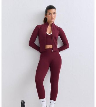 Aim'n collants sans coutures Tall couleur merlot-Rouge