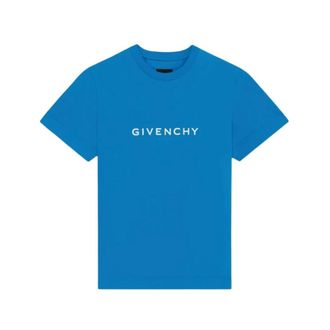 Givenchy Reverse Logo T-Shirt - - Tops - Herren - Blau - L