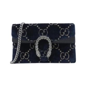 Gucci Sac bandouli&egrave;re Dionysus GG Velvet Pre-owned - Femme - Pre-owned - Bleu - Taille: ONE Size