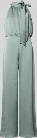 Swing Jumpsuit mit Schluppe und r&uuml;ckseitigem Knopfverschluss