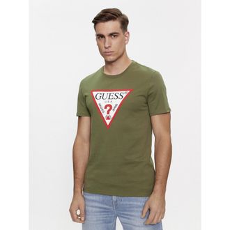 Guess T-Shirt Logo M2YI71 I3Z14 Gr&uuml;n Slim Fit