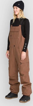 Volcom Creston 3D Stretch Bib Pants desert taupe