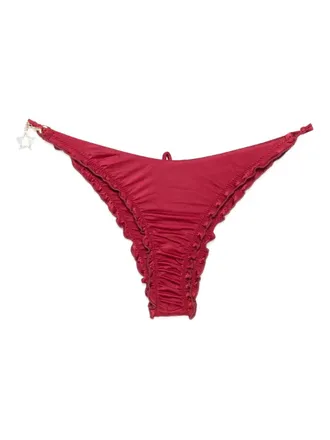 Agent Provocateur culotte de bain &agrave; volants - Rouge