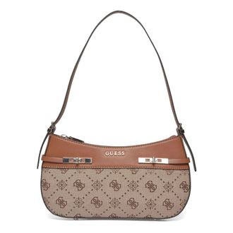 Guess Femme, Sacs, Brun, Taille: ONE Size Melinda Logo Shoulder Bag