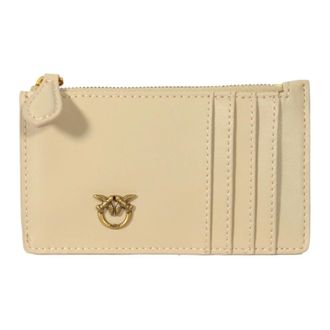 Pinko Pinko, Femme, Accessoires, Beige, Taille: ONE Size Porte-cartes Airone