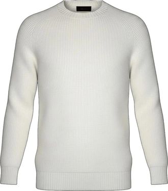 Gran Sasso Homme, Pulls, Blanc, Taille: 2XL Rainwool Col Rond