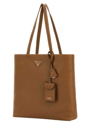 Prada Womens Camel Leather Shopping Bag Caramel 0 Vitello Borse A Mano