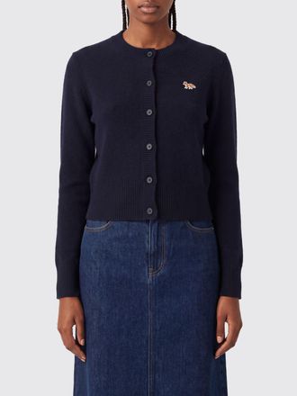 Maison Kitsun&eacute; Cardigan en laine m&eacute;rinos avec patch logo Chillax Fox