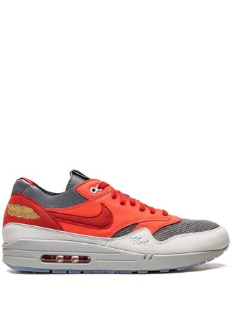 Nike x CLOT Air Max 1 K.O.D Sneakers - 600A Solar Red/University Red-Cool Grey