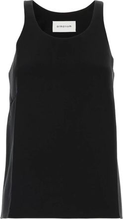 ARMARIUM Armarium, Femme, Tops, Noir, Taille: 42 FR D&eacute;bardeur Malia en Cady de Soie