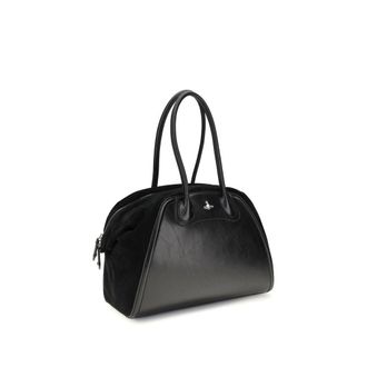Vivienne Westwood Womens Black Calf Leather Bos Taurus Shoulder Bag