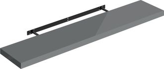 Woltu Wandregal Regal Wand Schweberegal Regalbrett Wandboard mit Metallhalterung, unsichtbare Montage, f&uuml;r K&uuml;che Badezimmer Wohnzimmer Schlafzimmer, aus MDF