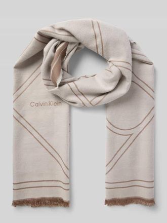 Calvin Klein Schal aus Viskose-Mix mit Fransen