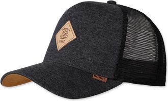 Djinns Jersey Patch (Charcoal Heather/Black) - Trucker Cap Meshcap Hat Kappe Mütze Caps