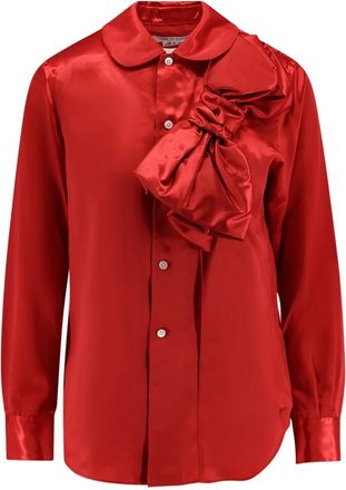 Comme Des Gar&ccedil;ons Femme, Blouses et Chemises, Rouge, Taille: 36 FR Button-Front Shirt