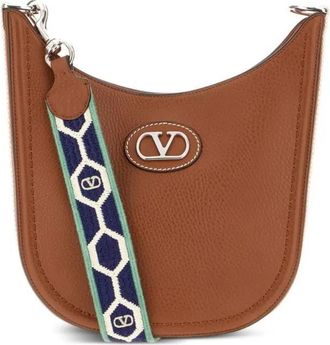 Valentino Garavani Hobo Bags - Vlogo Signature Cross Body Bag - Gr. unisize - in Braun - f&uuml;r Damen