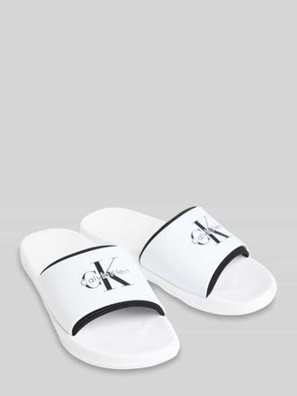 Calvin Klein Badeschuhe mit Logo Print
