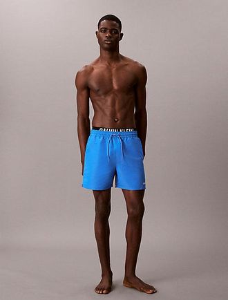 Calvin Klein Badeshorts Mit Doppeltem Bund - Intense Power - Aegean Ocean - Herren - S