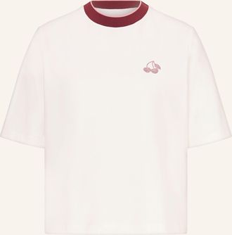 Marc Cain T-Shirt Mit Schmucksteinen weiss