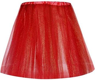 Generic Jupe Paillette Femme Jupes Sequin Jupe Paillettes Mode Femme &Eacute;lastique 3 Couches pour Danse Tutu, Jupe Dynamique et &Eacute;l&eacute;gante