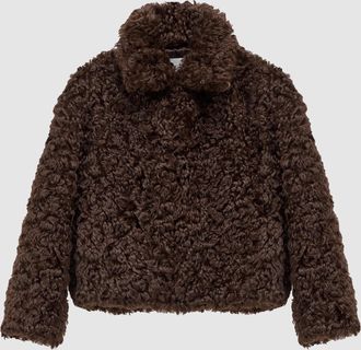 Closed Veste Fake Fur Jacket Cinder Brown