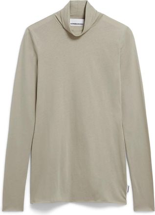 Armedangels Damen Longsleeve aus Bio-Baumwolle GRAZILIANAA Soft Slim Fit Light Sage