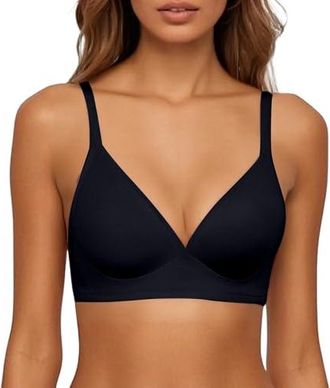 Generic Soutien Gorge Invisible Soutien Gorge sans Armature Brassiere Femme sans Armature De Classique Style Floral Fermeture Avant Id&eacute;al sous Chemises Et Rob