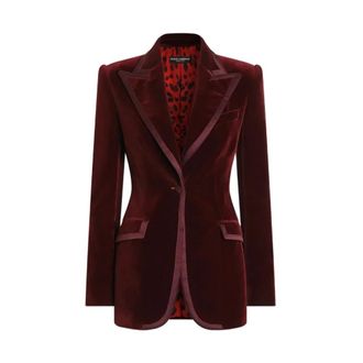 Dolce & Gabbana Femme, Vestes, Violet, Taille: 44 FR Vestes