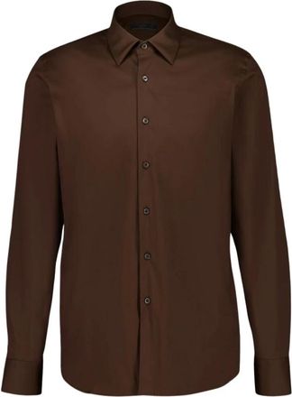 Prada Herren, Shirts, Braun, XLGr&ouml;&szlig;e