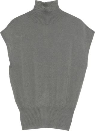 Rick Owens Femme, Pulls, Gris, Taille: 38 FR SL Turtle Top