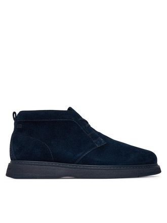 Tommy Hilfiger Schn&uuml;rschuhe Comfort Suede Chukka FM0FM06074 Dunkelblau