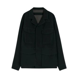 Christophe Lemaire Homme, Vestes, Noir, Taille: XS Soft Field Jacket